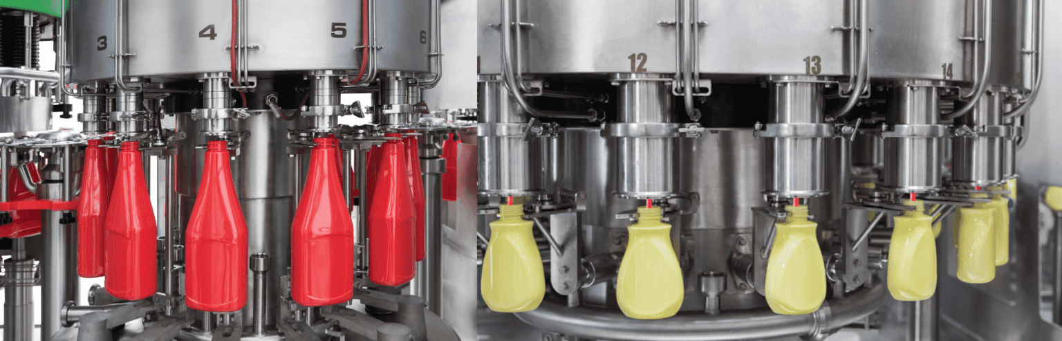 Liquid Filling Machines for Sauces & Dressings in Bottles or Jars